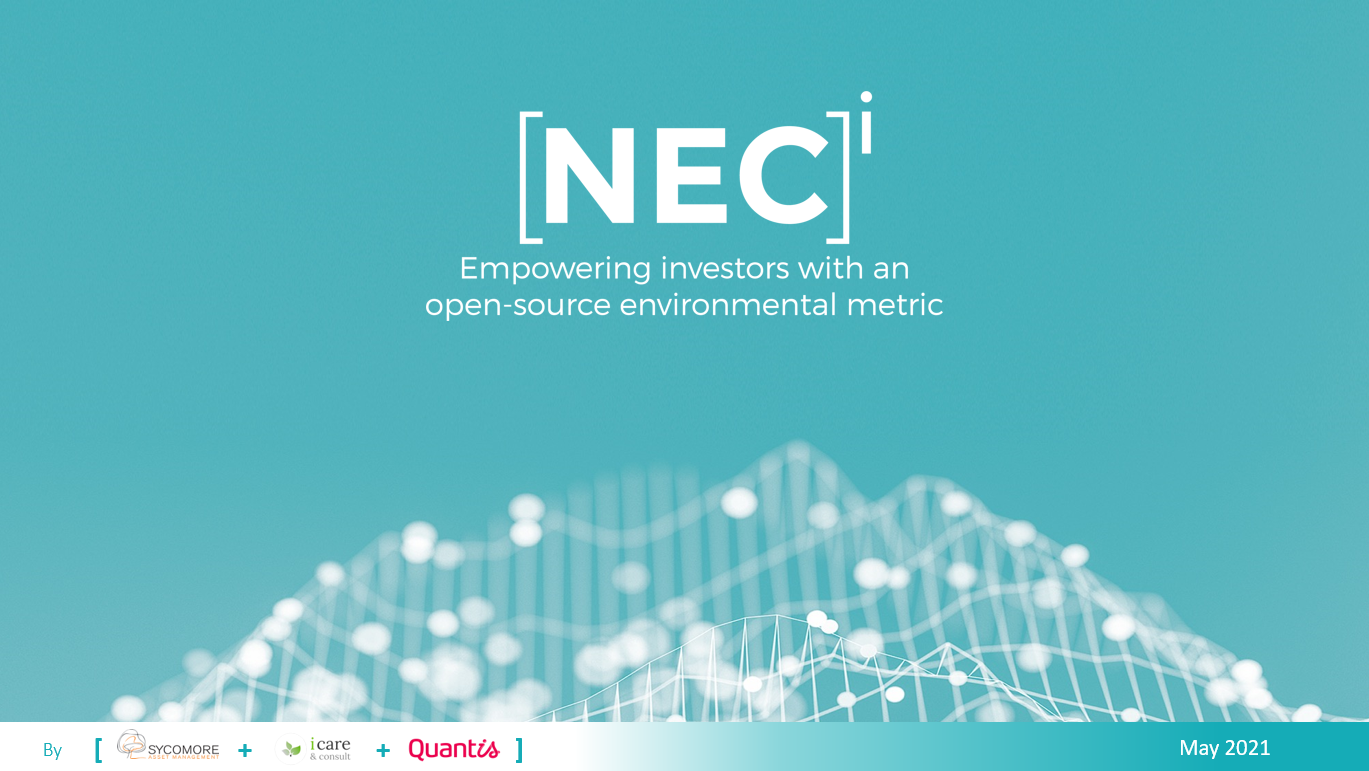 Finance: training for the NEC methodology has begun - I Care by ...